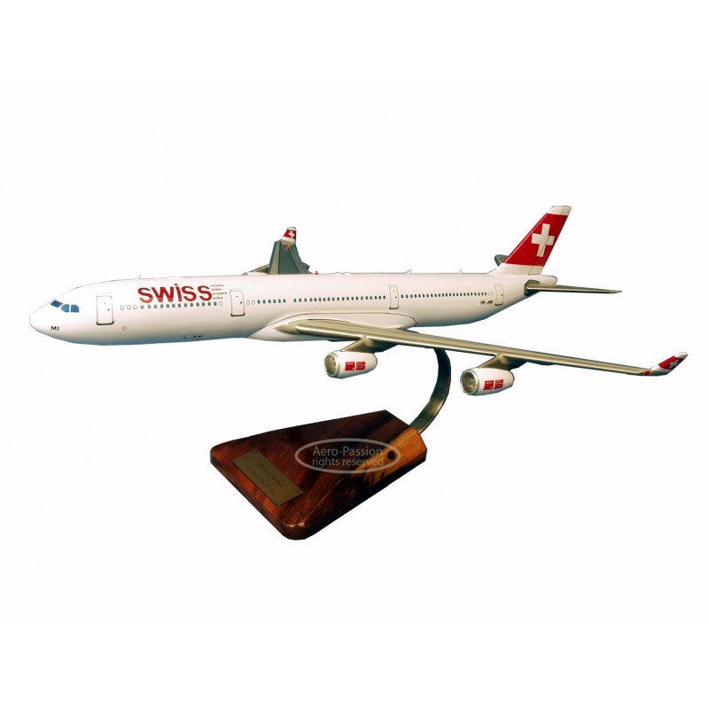 Airbus A340-300 Swiss - maquette modèle réduit de grande taille ...